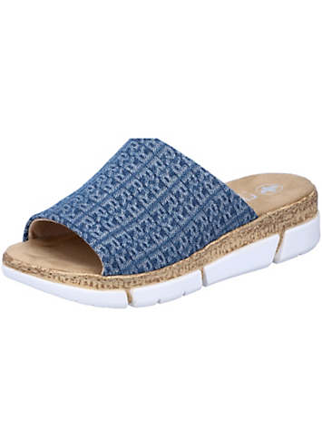 Rieker Contrast Sole Sliders | Freemans