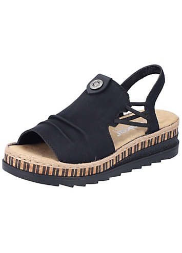 Rieker Stretch Strap Platform Sandals | Freemans