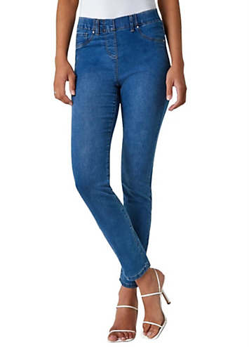 Roman Originals Denim Elastic Waist Stretch Jegging | Freemans