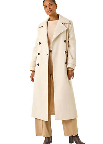 Roman Textured Premium Belted Smart Coat | Freemans