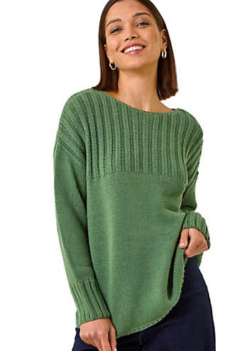 Roman Yoke Stitch Detail Jumper | Freemans