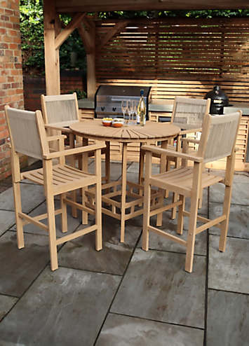 Royalcraft Sunray 4 Seat High Bar Set with Stacking Chairs | Freemans