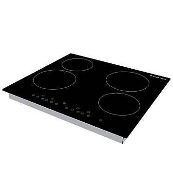 Russell Hobbs 59cm 4 Zone Electric Hob RH60EH412B Black Freemans