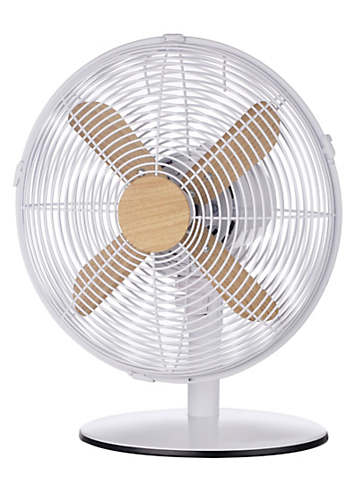 Russell Hobbs RHMDF1201WDW 12 Inch White Scandi Style Desk Fan | Freemans