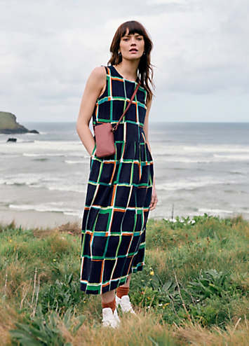 Seasalt Cornwall Navy Brouse Sleeveless Dress | Freemans