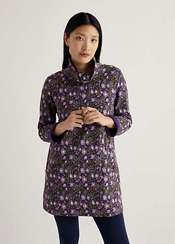 Seasalt Cornwall Purple Formative Brushed Back Jersey Tunic | Freemans