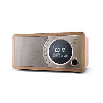 Sharp DR-450(BR) Digital Radio DAB+ & FM with Bluetooth & LED Display ...