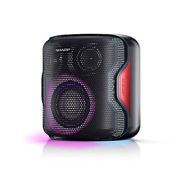 Sharp PS-919(BK) 130W Portable Party Speaker System with Bluetooth ...
