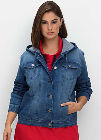 Sheego Hooded Denim Jacket | Freemans