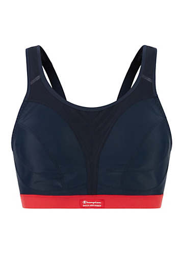 Shock Absorber Sn109 D+ Max Support Sports Bra - Navy & Red | Freemans