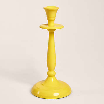 Siobhan Murphy Small Yellow Candlestick | Freemans