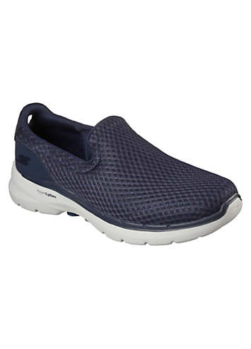 Skechers Men’s Navy Hyper Pillars® Athletic Mesh Slip-On Trainers ...
