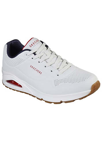 Skechers Mens White Uno Stand On Air Trainers | Freemans
