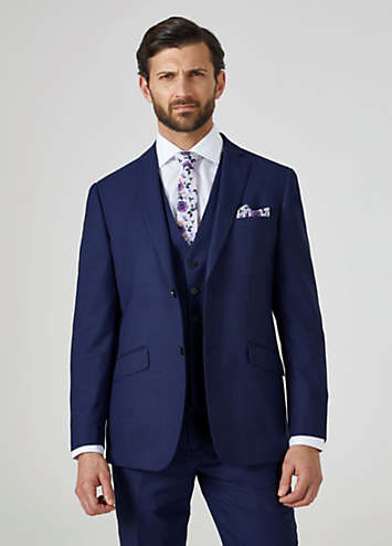 Skopes Harcourt Navy Blue Tailored Fit Suit Jacket | Freemans