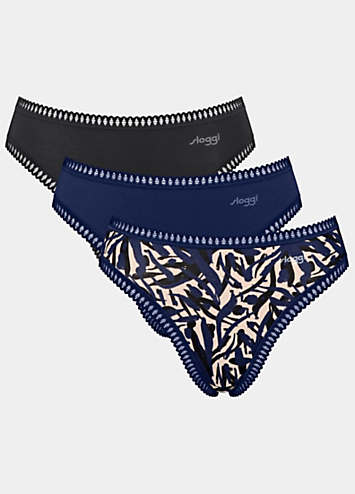 Sloggi Pack of 3 Go Crush High Leg Briefs | Freemans