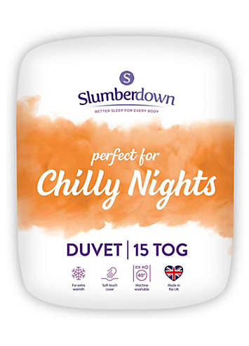 Slumberdown Chilly Nights 15 Tog Winter Duvet | Freemans