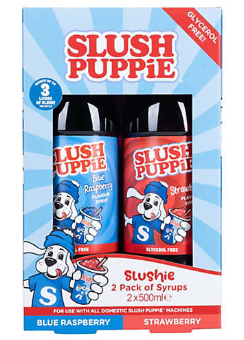 Slush Puppie Syrup Pack of 2 Blue Raspberry & Strawberry | Freemans