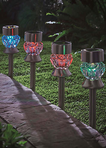 Smart Garden Solar Crystal Glass Stainless Steel Dual Function Multi ...