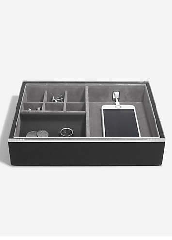 Stackers Black Valet & Acrylic Display Lid | Freemans