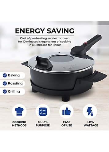 Standard Remoska Electric Cooker with Glass Lid 2L | Freemans