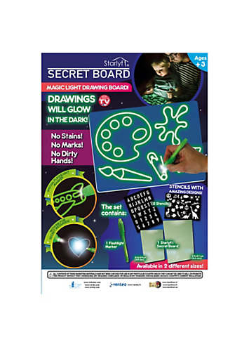 Starlyf Glow In The Dark Secret Message Board Toy | Freemans