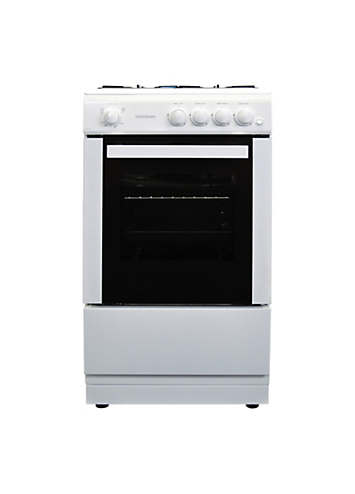 Statesman 50cm Single Cavity Gas Cooker - White | Freemans