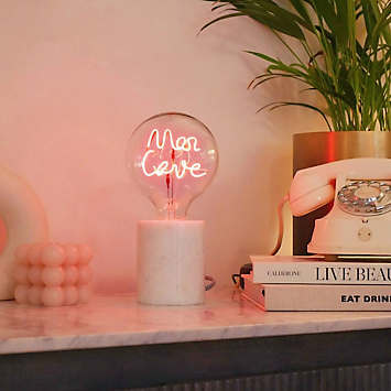 Steepletone LED Filament Text Light Bulb Man Cave | Freemans