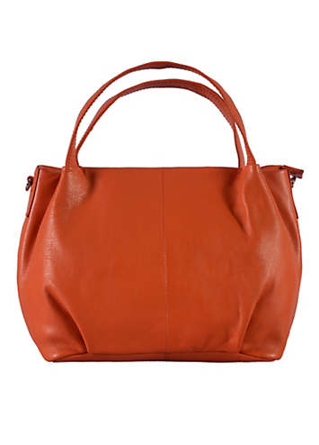 Storm London Chiara Orange Leather Cross Body Bag | Freemans