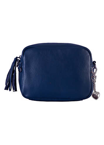 Storm London Giulia Navy Leather Cross Body Bag | Freemans