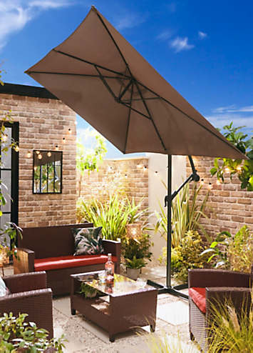 Suntime 2 x 3m Rectangular Hanging Parasol | Freemans