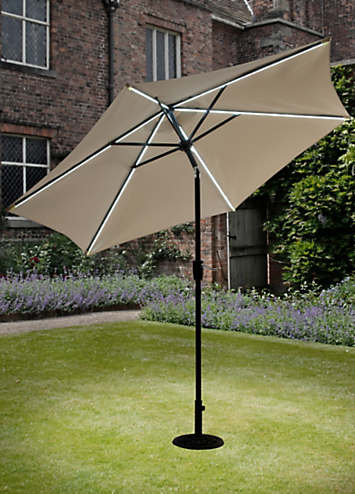 Suntime 2.7m LED Strip Parasol | Freemans
