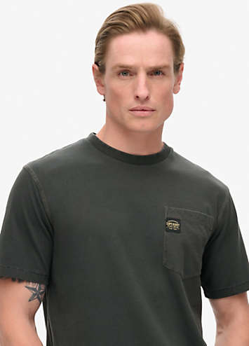 Superdry Contrast Stitch Pocket T-Shirt | Freemans