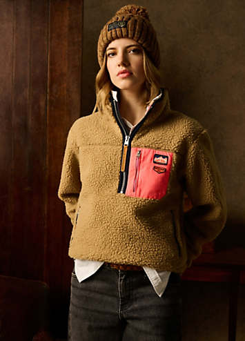 Superdry Vintage Retro Half Zip Fleece | Freemans