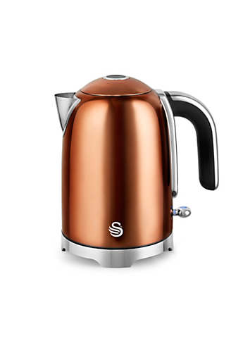 Swan Solace Cordless Kettle with Chrome Trim - Copper | Freemans