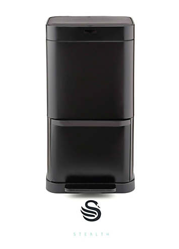 Swan Stealth Dual Recycling Sensor Bin - Retainer Ring, Iron Body, 70L ...