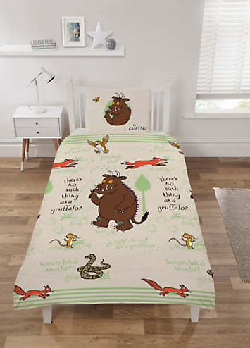 The Gruffalo Woodland Scene Reversible Single Duvet Cover Set | Freemans