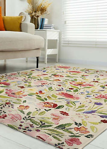 The Homemaker Rugs Collection Multi Purpose Tropico Floral Indoor ...