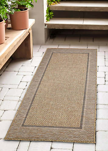 The Homemaker Rugs Collection Summer Border Indoor/Outdoor Runner ...