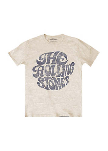 The Rolling Stones Unisex Adult 70s Vintage Logo T-Shirt | Freemans