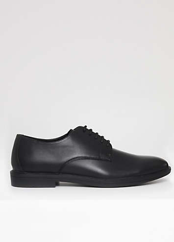 Threadbare Black Lace Up Smart Shoes | Freemans
