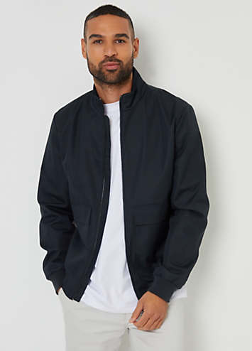 Threadbare Patch Pocket Funnel Neck Harrington Style Jacket | Freemans