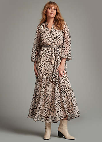 Together Blush Animal Print Maxi Dress | Freemans