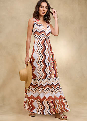 Together Marble Print Twist Knot Maxi Dress | Freemans