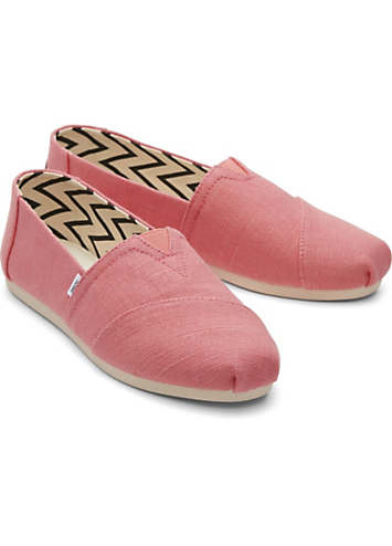 Toms Pink Alpargata Shoes | Freemans