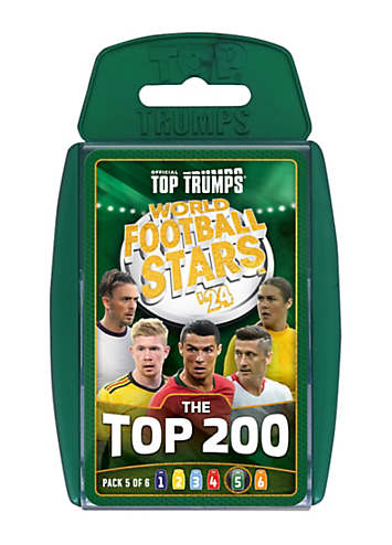 Top Trumps Pack of 5 World Football Stars Top 200 Top Trumps | Freemans