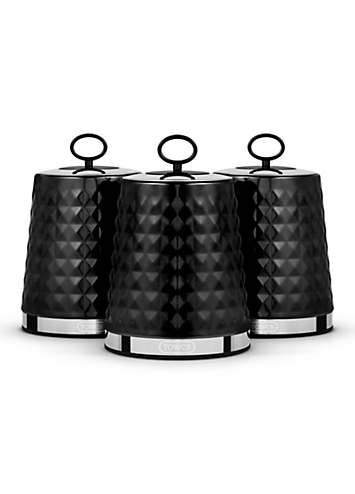Tower Solitaire Set of 3 Kitchen Canisters | Freemans