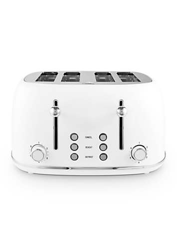 Tower T20076Wht Heritage 4 Slice Toaster With 6 Browning Settings ...