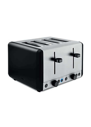 Tower T20086BLK Sera 4 Slice Toaster - Black | Freemans