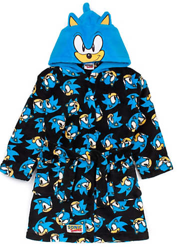 Vanilla Underground Sonic The Hedgehog Boys Blue Bathrobe | Freemans