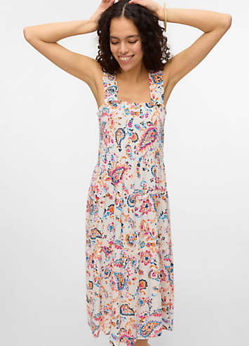 Vero Moda Paisley Print Midi Summer Dress | Freemans